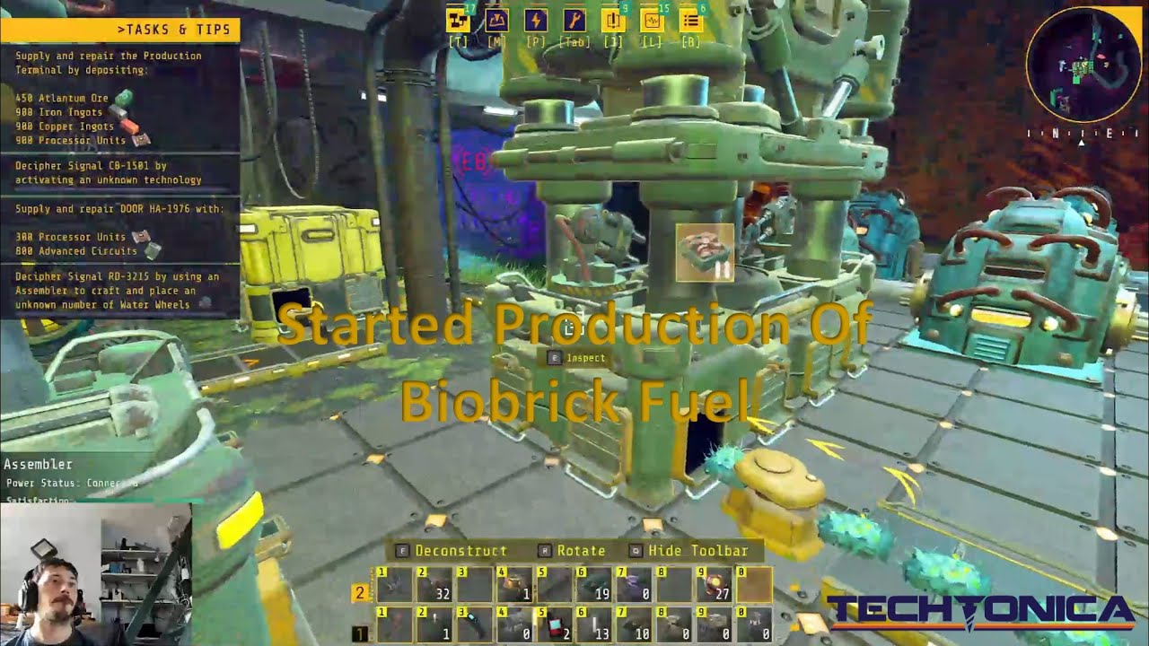 Techtonica Started Production Of Biobrick Fuel - YouTube