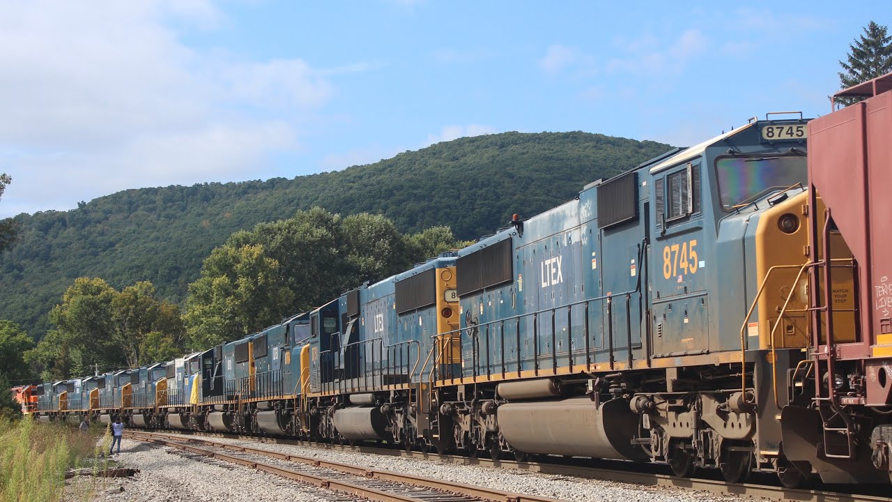 9 ex CSX SD60s on B&P SIRI! - Chasing from Salamanca NY to Pennsylvania ...