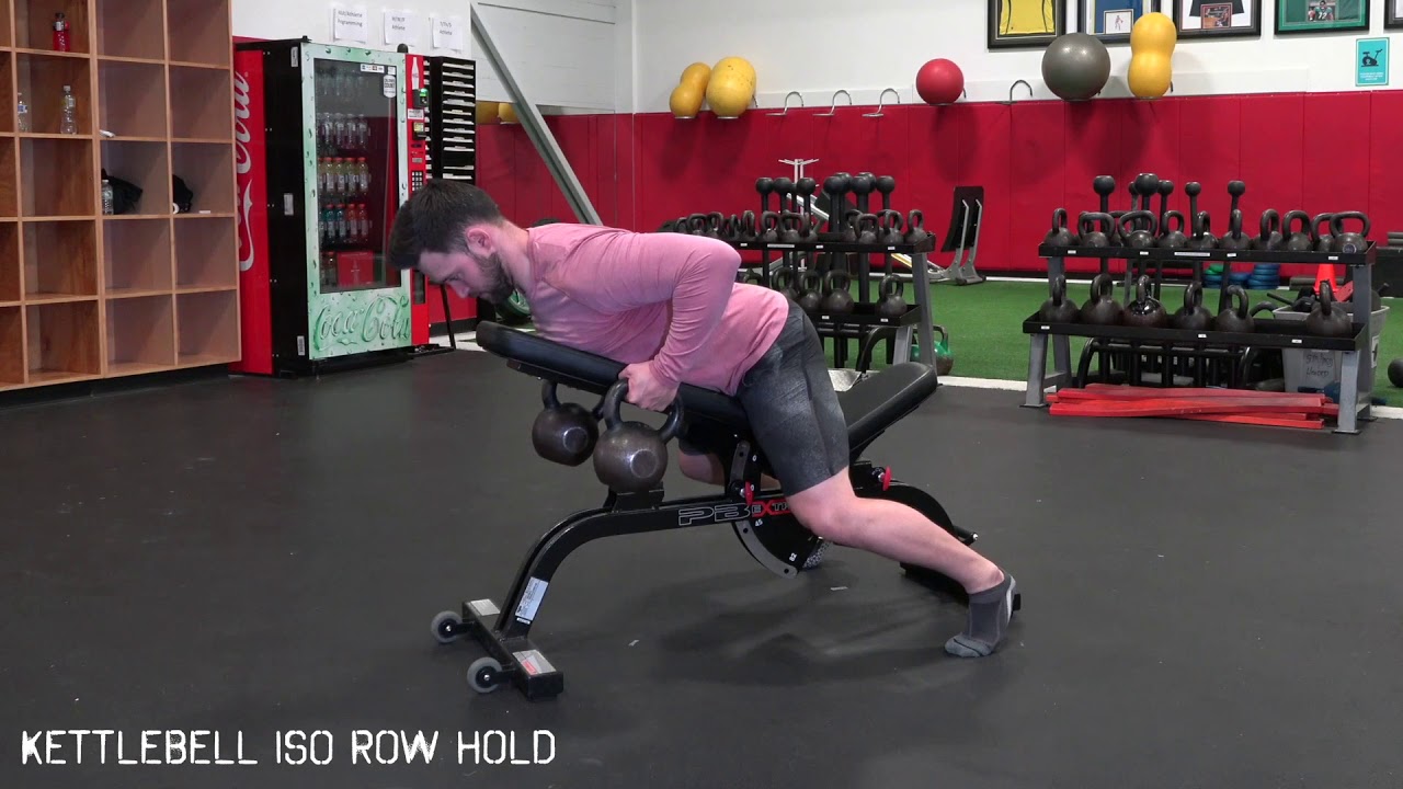 Kettlebell ISO Row Hold - YouTube