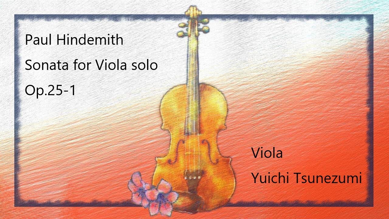 P Hindemith Sonata for Viola solo Op 25-1 - YouTube