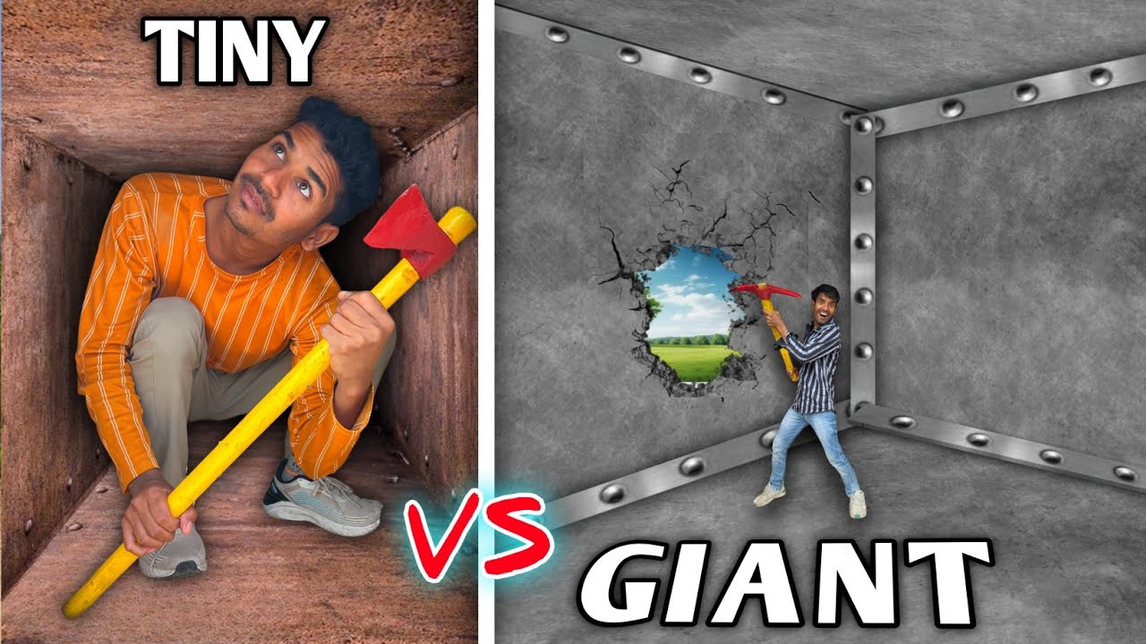 TINY VS GIANT UNBREAKABLE BOX CHALLENGE ! - YouTube