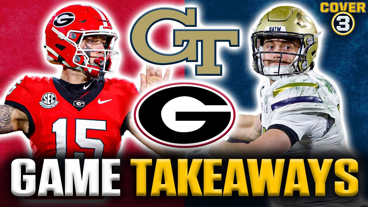 Georgia Survives Against Georgia Tech In 8OT | Kirby Smart, Brent Key ...