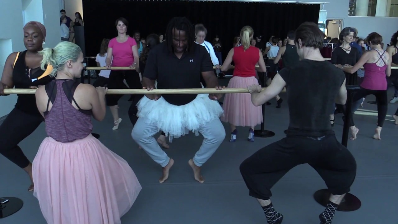Former Canadiens enforcer George Laraque tries ballet - YouTube