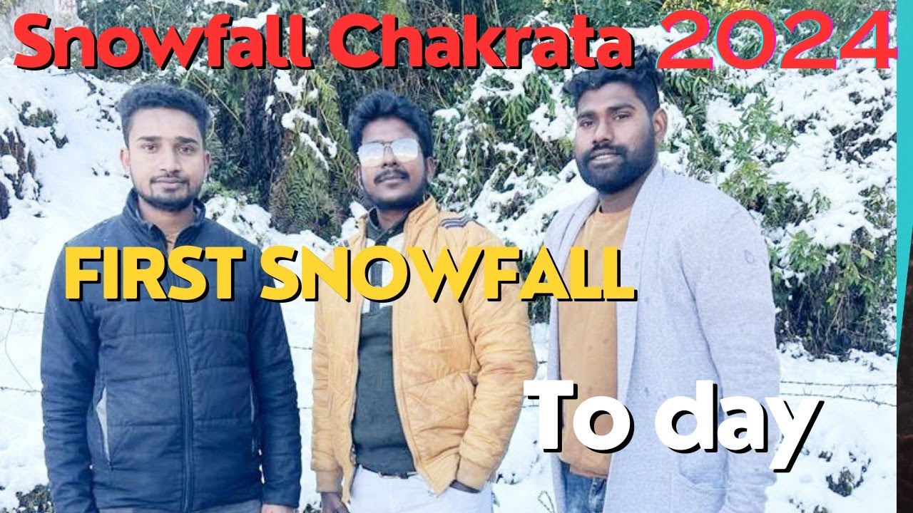 First Snowfall ☔Today|| Chakrata & Lokhande || Hills station ...