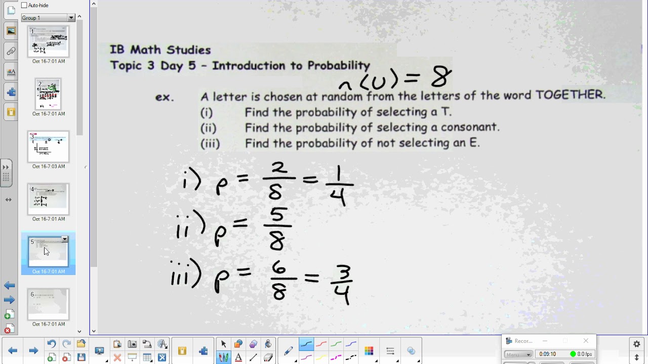 Intro to probability lesson part 2 10 30 18 - YouTube