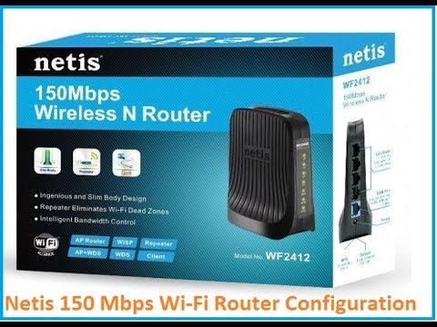 Netis WF2412 150 Mbps WiFi Router Configuration - YouTube