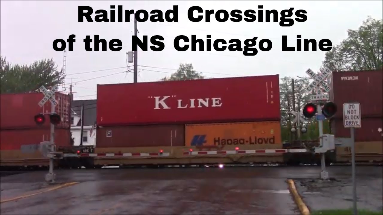 Railroad Crossings of the NS Chicago Line 2017 Part 2 - YouTube
