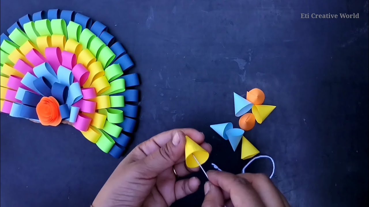 Wallmate | Paper Wallmate | Paper WallHanging | Wall hanging craft ...