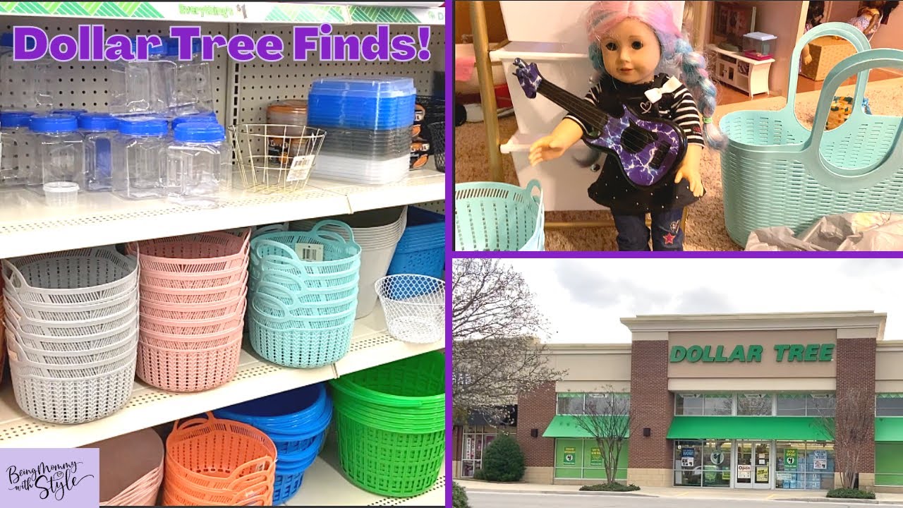 Come Shop with Us | DOLLAR TREE Organization Finds & Doll Sized Items ...