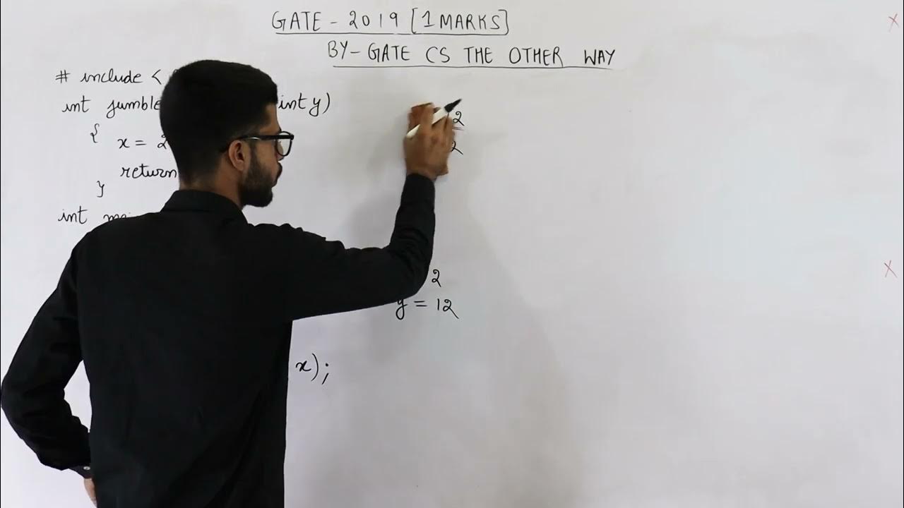 Gate 2019 Pyq C Programming Consider The Following C Program Int Jumble Int X Int Y