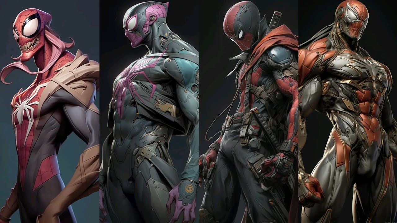 Spider-verse Multiverse Spider-man 3D Version #spiderman #marvelstudios ...