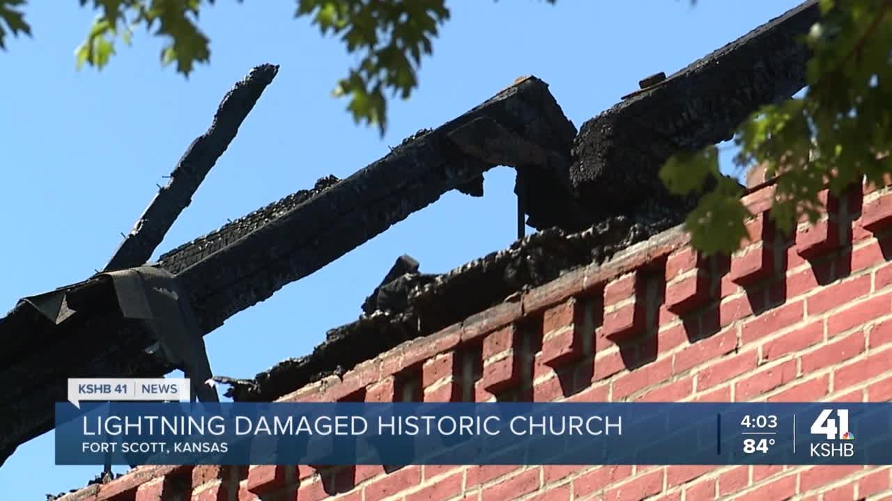 Lightning strike suspected as cause of fire at historic church - YouTube