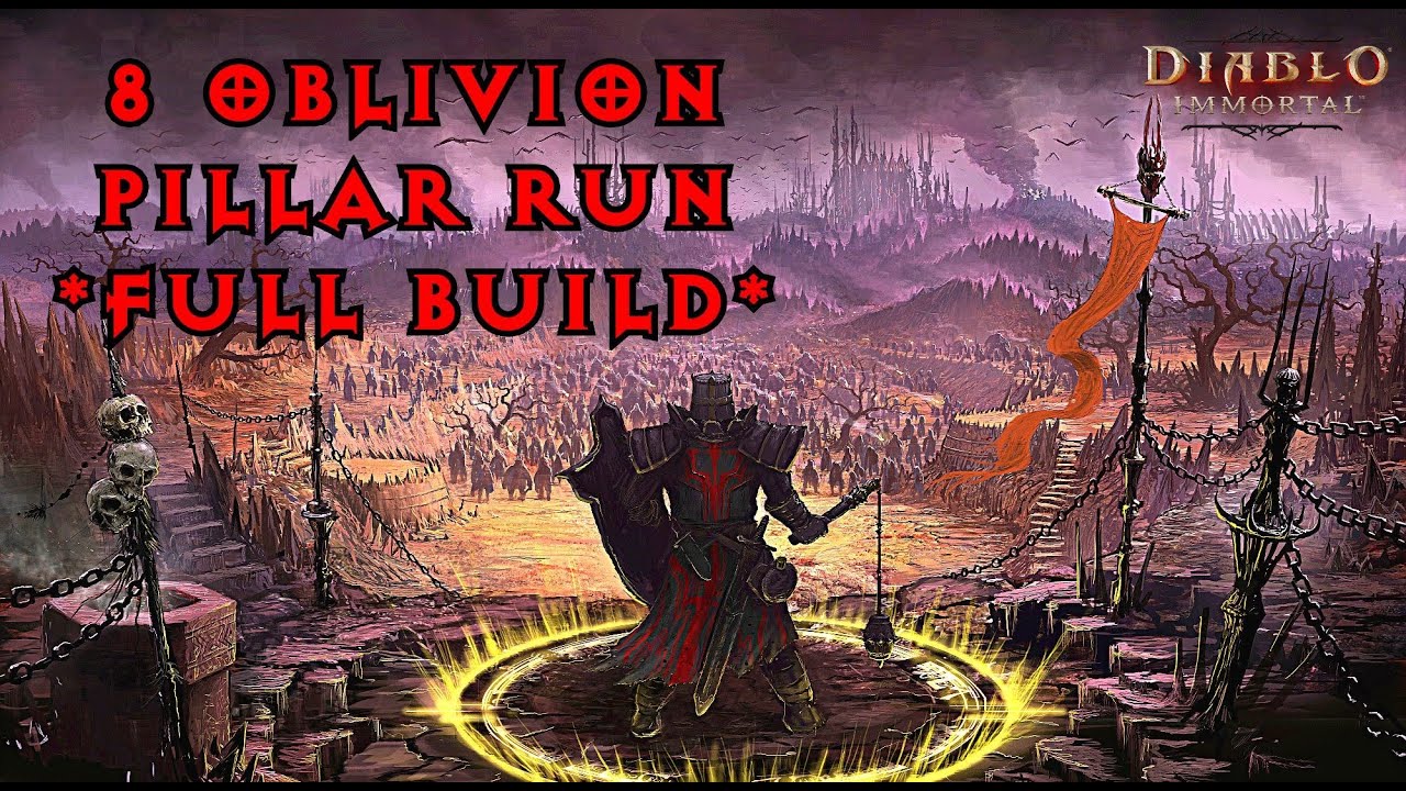 8 OBLIVION Pillars Run - Crusader Full Build - Diablo Immortal - YouTube