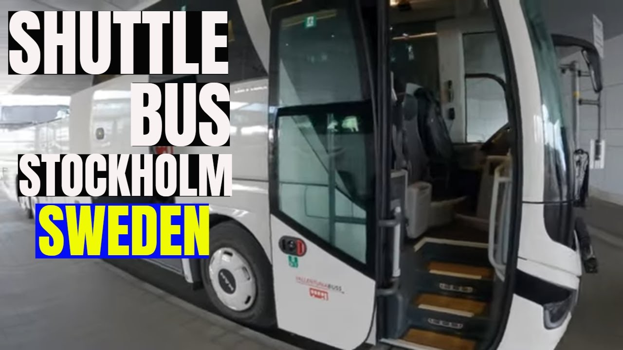 Shuttle bus Stockholm Sweden - YouTube