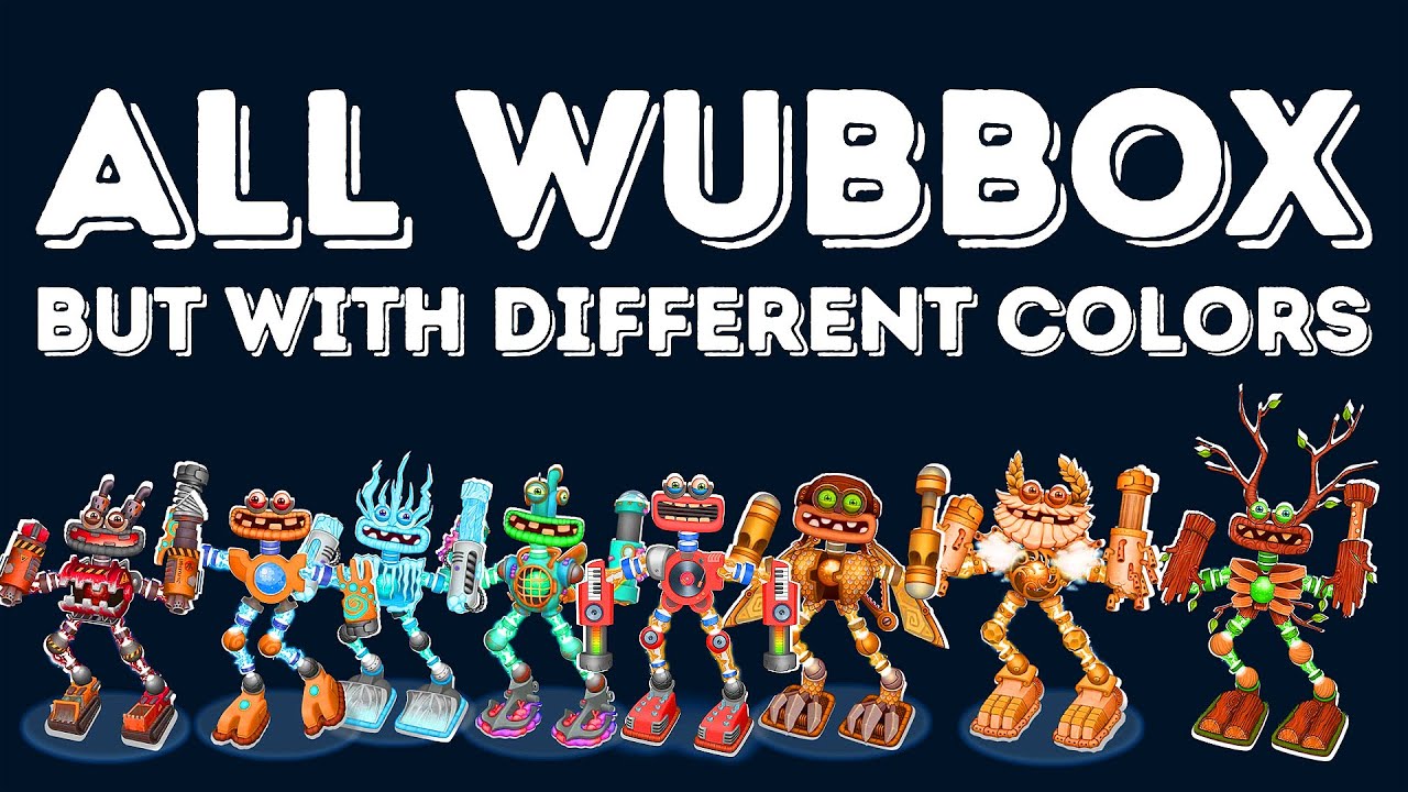 All Epic WUBBOX with different colors - My Singing Monsters - YouTube