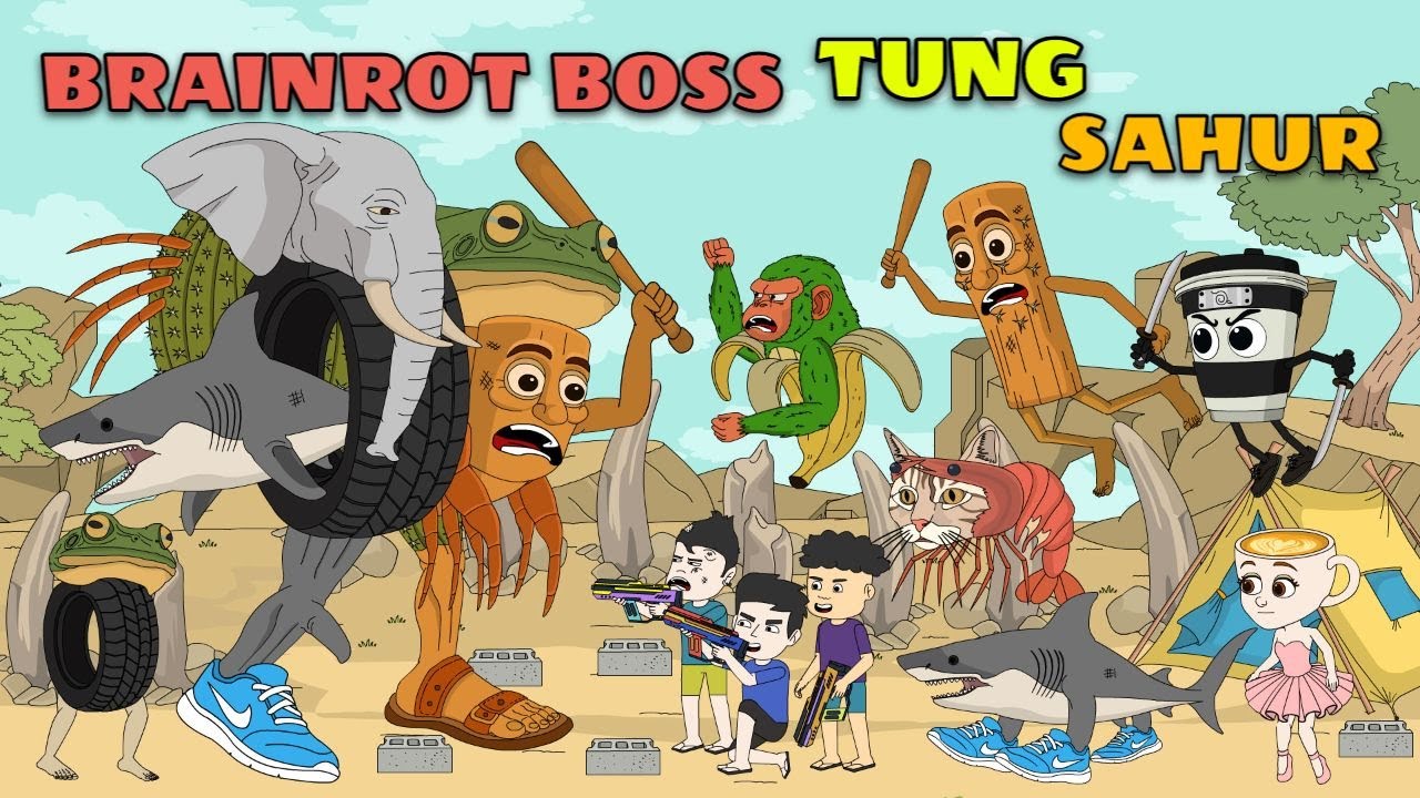 BRAINROT ANIMATION BRAINROT BOSS TUNG TUNG SAHUR TRIPA TROPA TRALALA ...