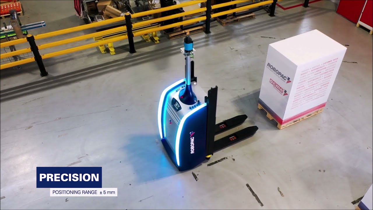 Integra/ Automated guided vehicle, Robopac - YouTube