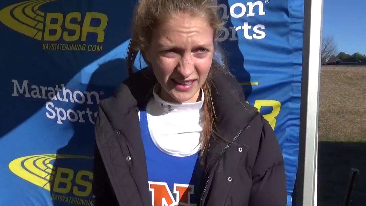 All State Meet: Lucy Jenks captures D1 race - YouTube