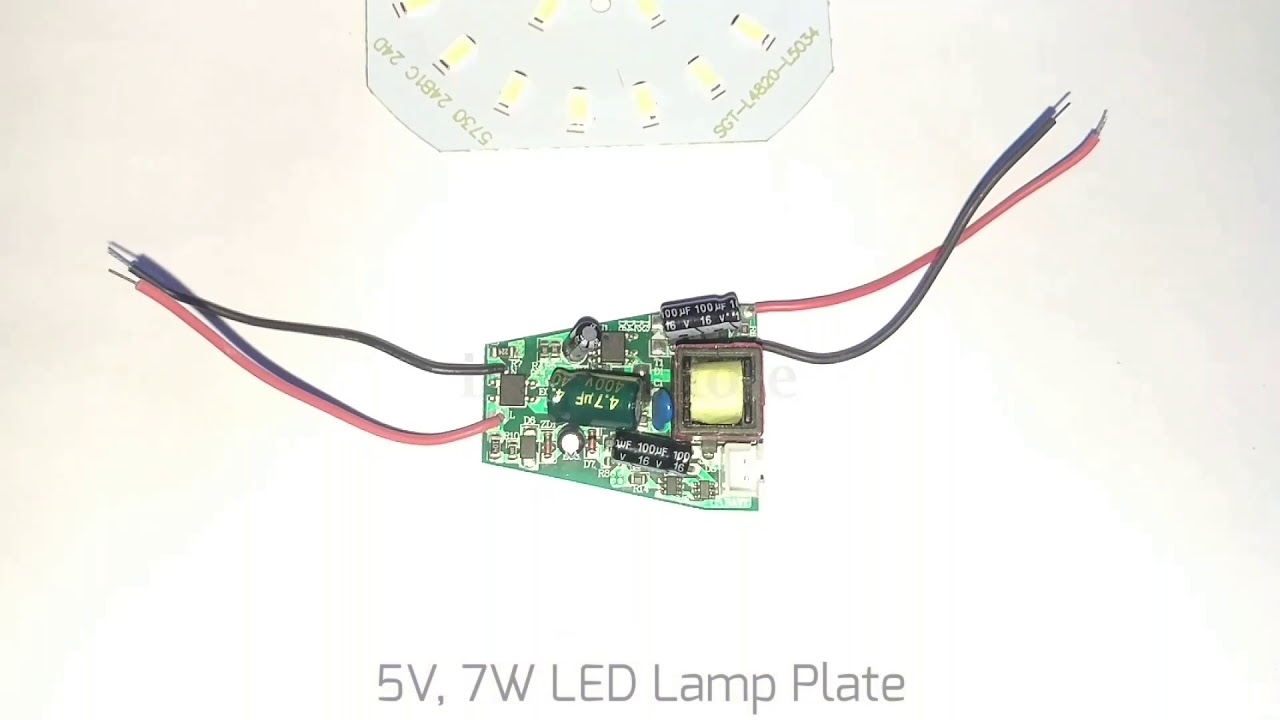 AC DC LED Lamp Assembly | Rechargeable Inverter LED Lamp | 1080p - YouTube