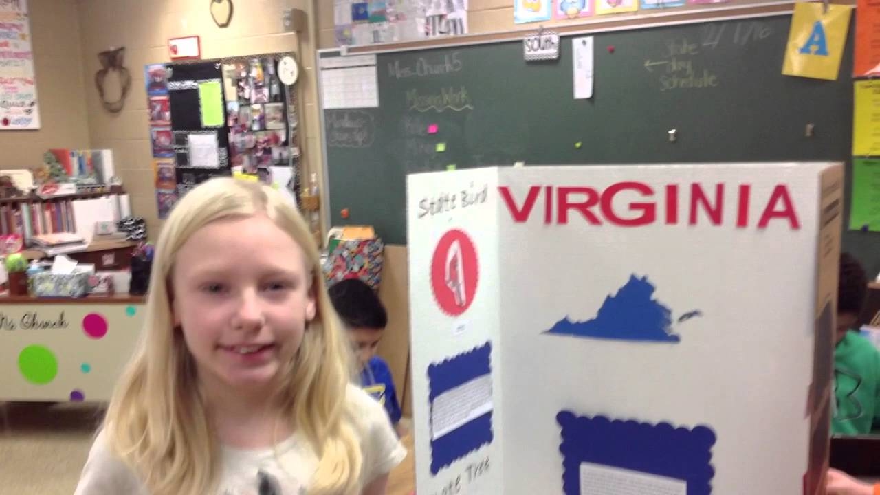 Brook Intermediate 5th Grade State Projects - YouTube