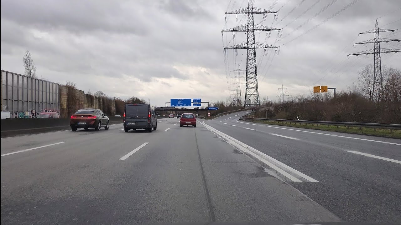 a drive from Steinbach to Flörsheim over highway/Autobahn A66 - YouTube