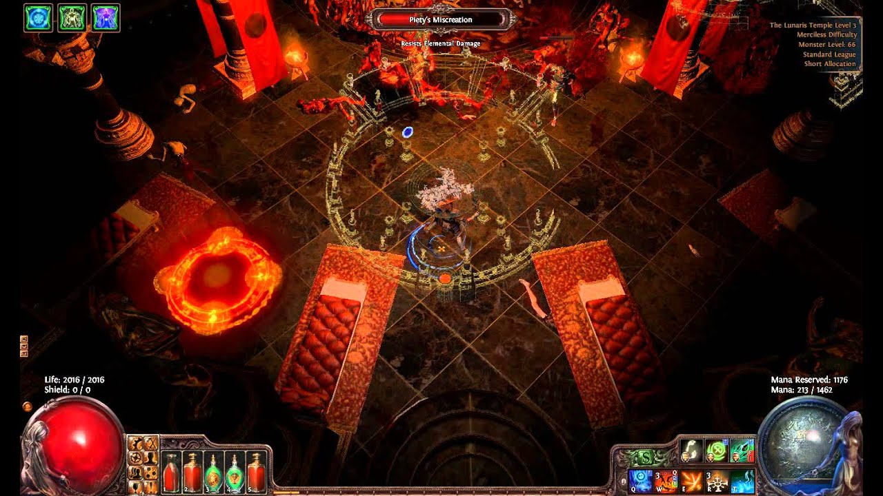 Path of Exile:Scion EK-Aura Build of Piety with Good MF(The welfare of ...