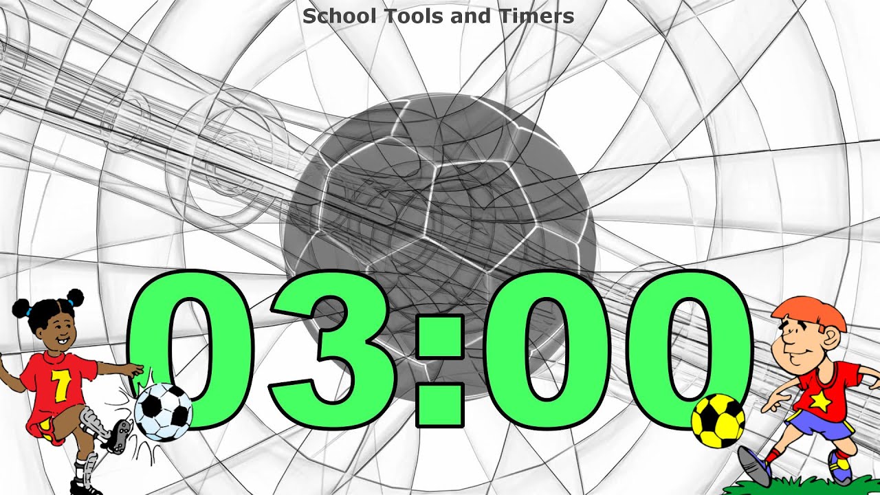 3 Minute Countdown Timer - Soccer - Music Alarm⚽🎵 - YouTube