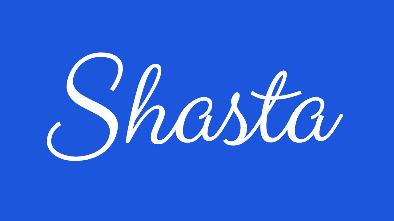 Learn how to Sign the Name Shasta Stylishly in Cursive Writing - YouTube