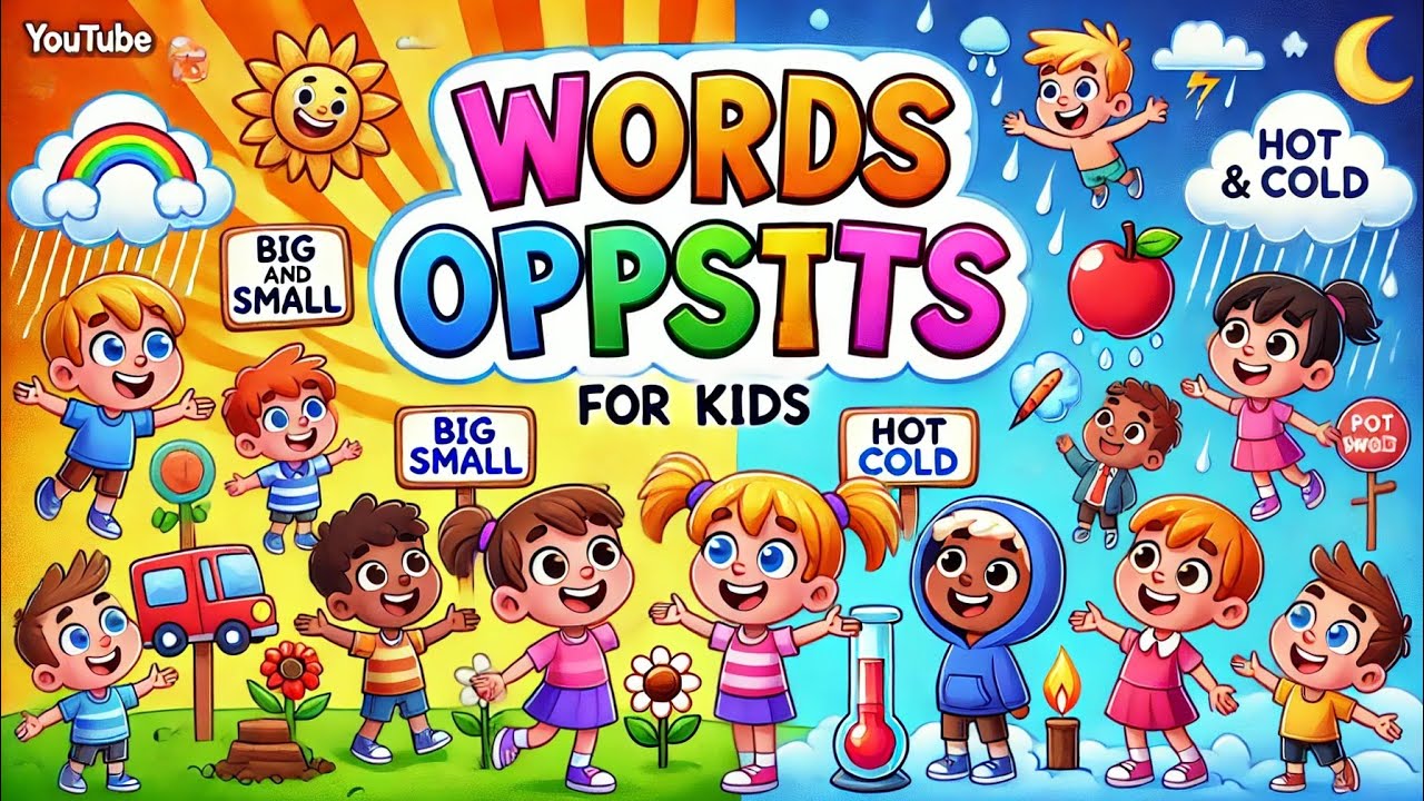 Words Opposite for Kids | Educational Videos for Toddlers and ...