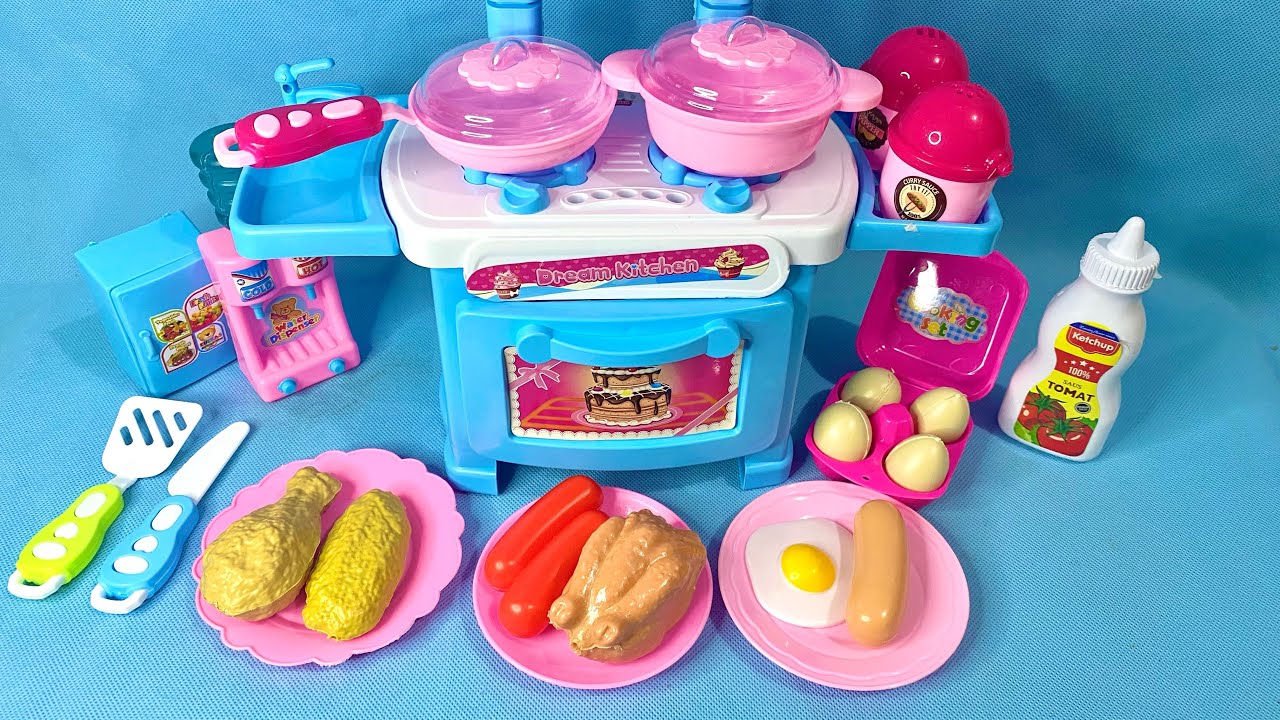 2 MINUTES SATISFYING WITH PRETEND PLAY KITCHEN SET TOYS COOKING VIDEO ...