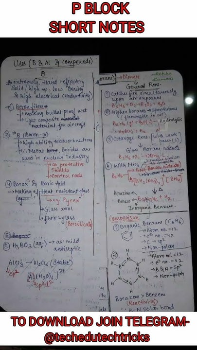 P BLOCK SHORT NOTES 🤫🔥 #jee #neet #shorts #techedutechtricks #trending ...