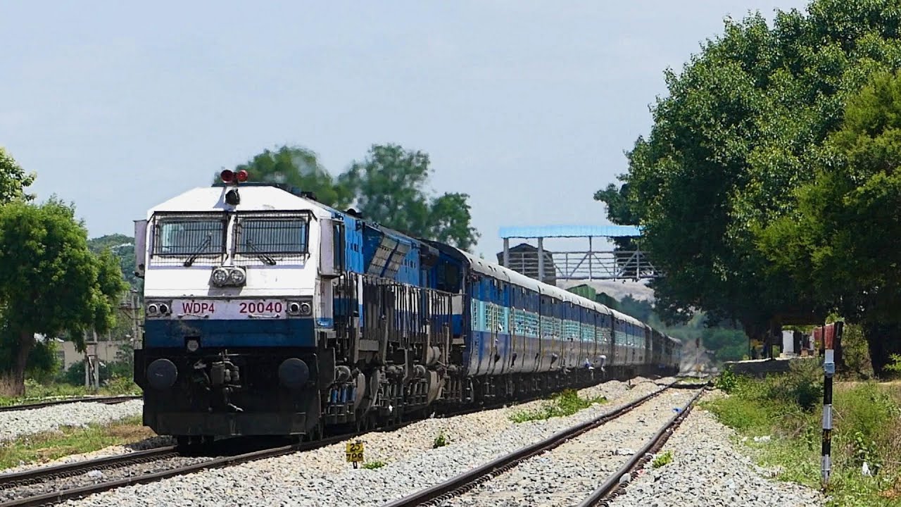 Very Rare !! WDP 4 MULTIPLE UNIT powers Intercity Express - Indian ...