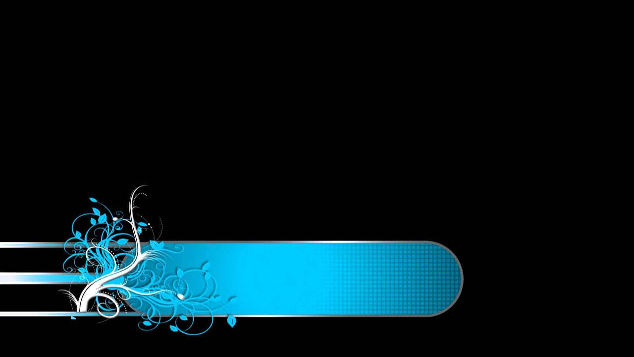 floral design lower third half screen BLUE - YouTube