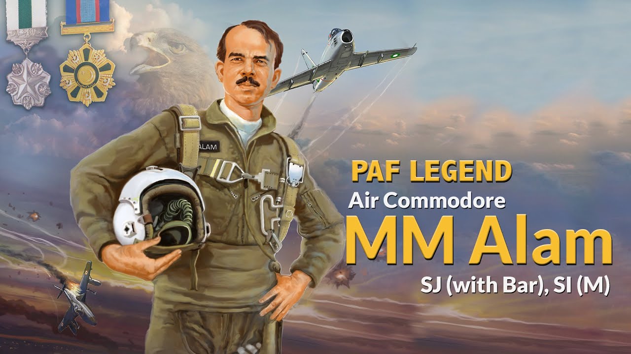 The 'ACE PILOT' of PAF - Air Cdre MM Alam SJ (with bar), SI(M) | PAF ...