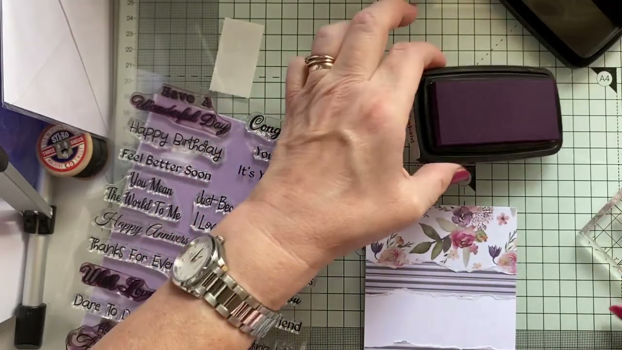 Ripped paper card inspired by@Smith's Crafty Creations - YouTube