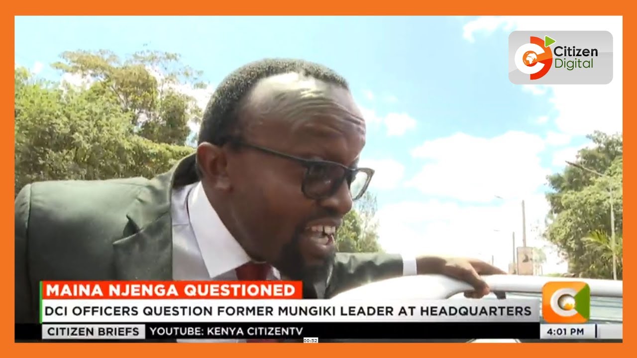 DCI officer questions former Mungiki leader at headquarters - YouTube