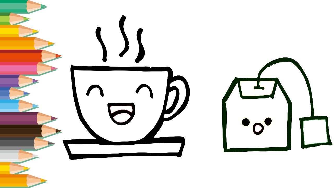 Cute Tea Drawing