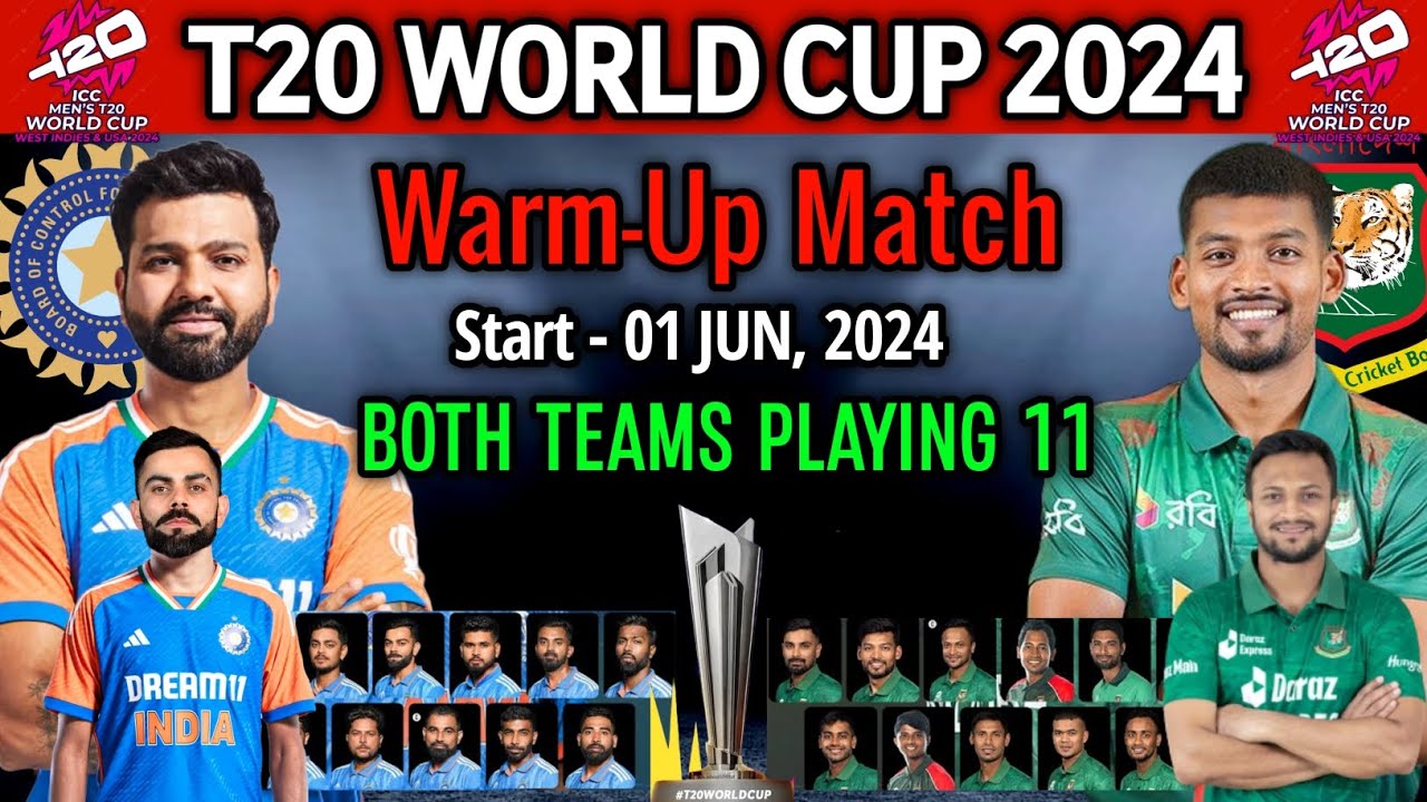 T20 World Cup 2024 Warm-up Match India vs Bangladesh | Match info And ...