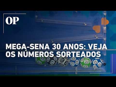 Confira os números sorteados da Mega-Sena 30 anos, com prêmio de R$ 336 milhões
