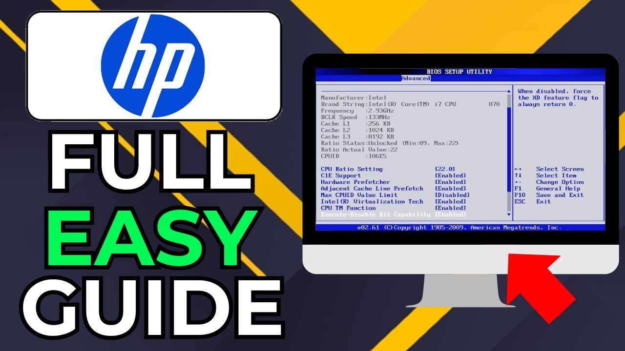 HOW TO UNLOCK ADVANCED BIOS SETTINGS HP LAPTOP (2025) - YouTube