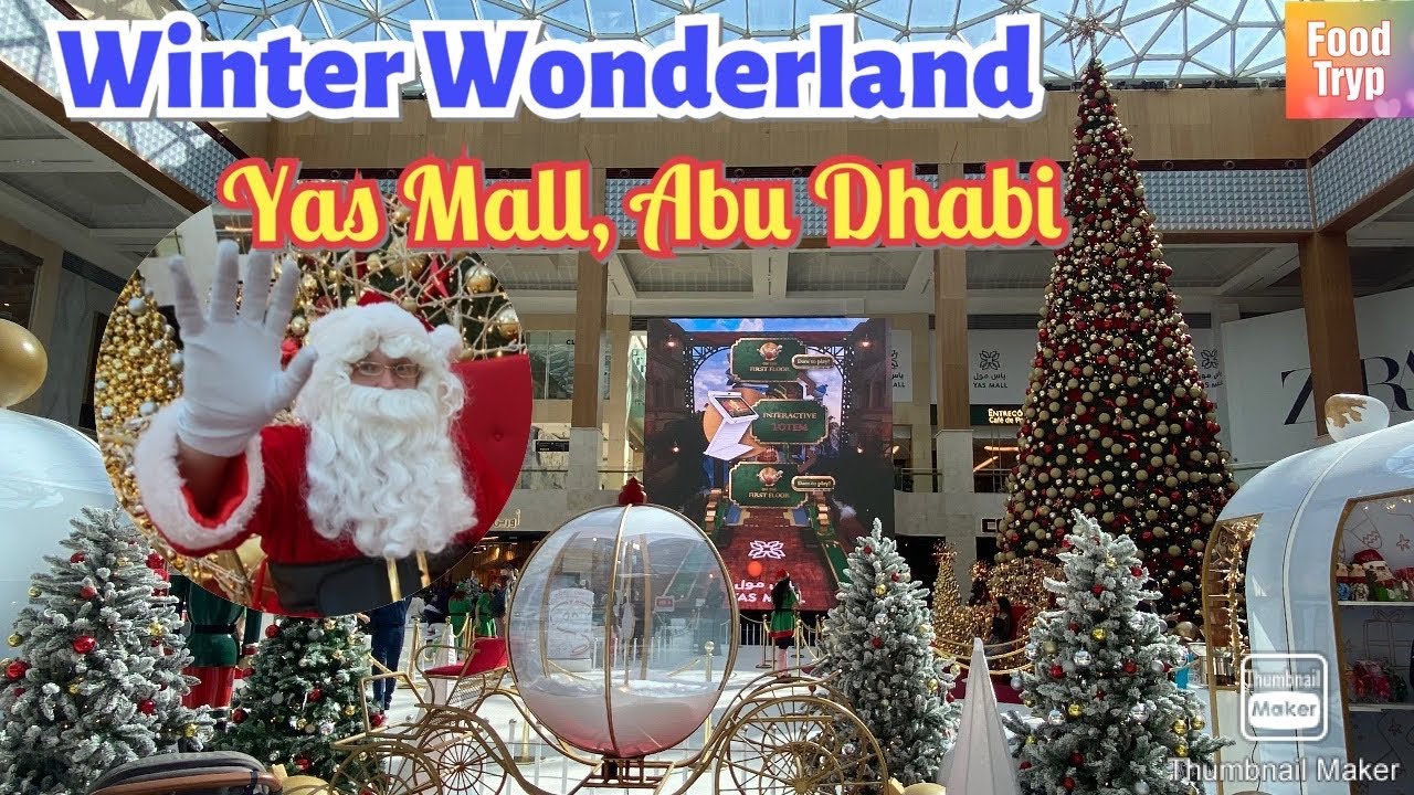 Winter Wonderland at Yas Mall, Abu Dhabi - YouTube