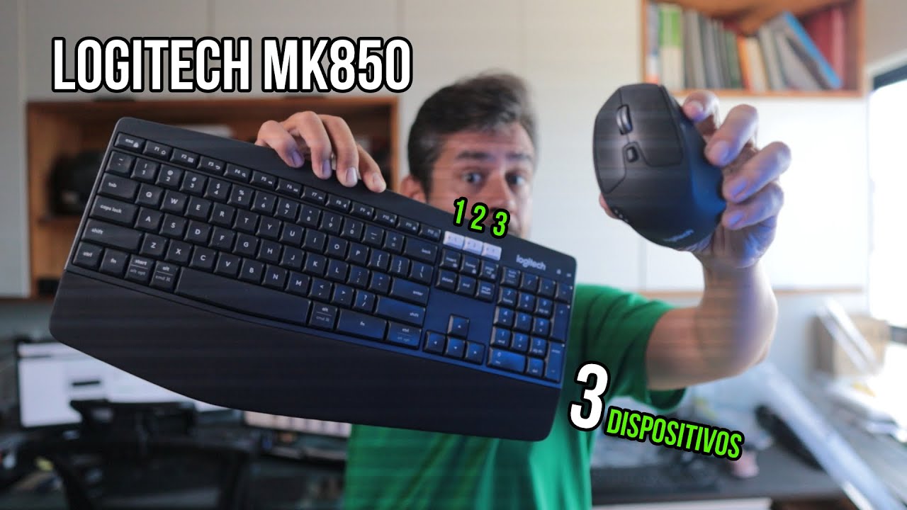 Review e instalação do kit Logitech MK850. Perfeito para produtividade ...