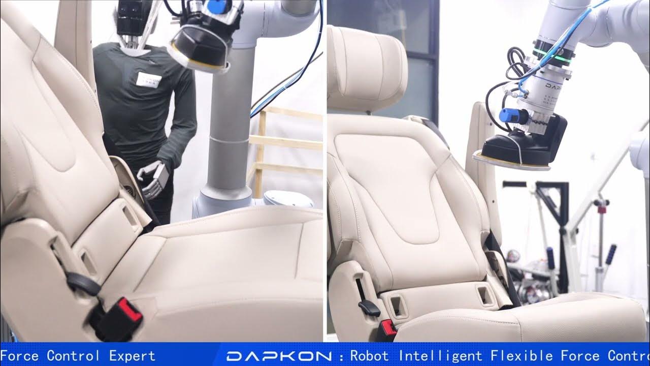 Robot irons seats - YouTube