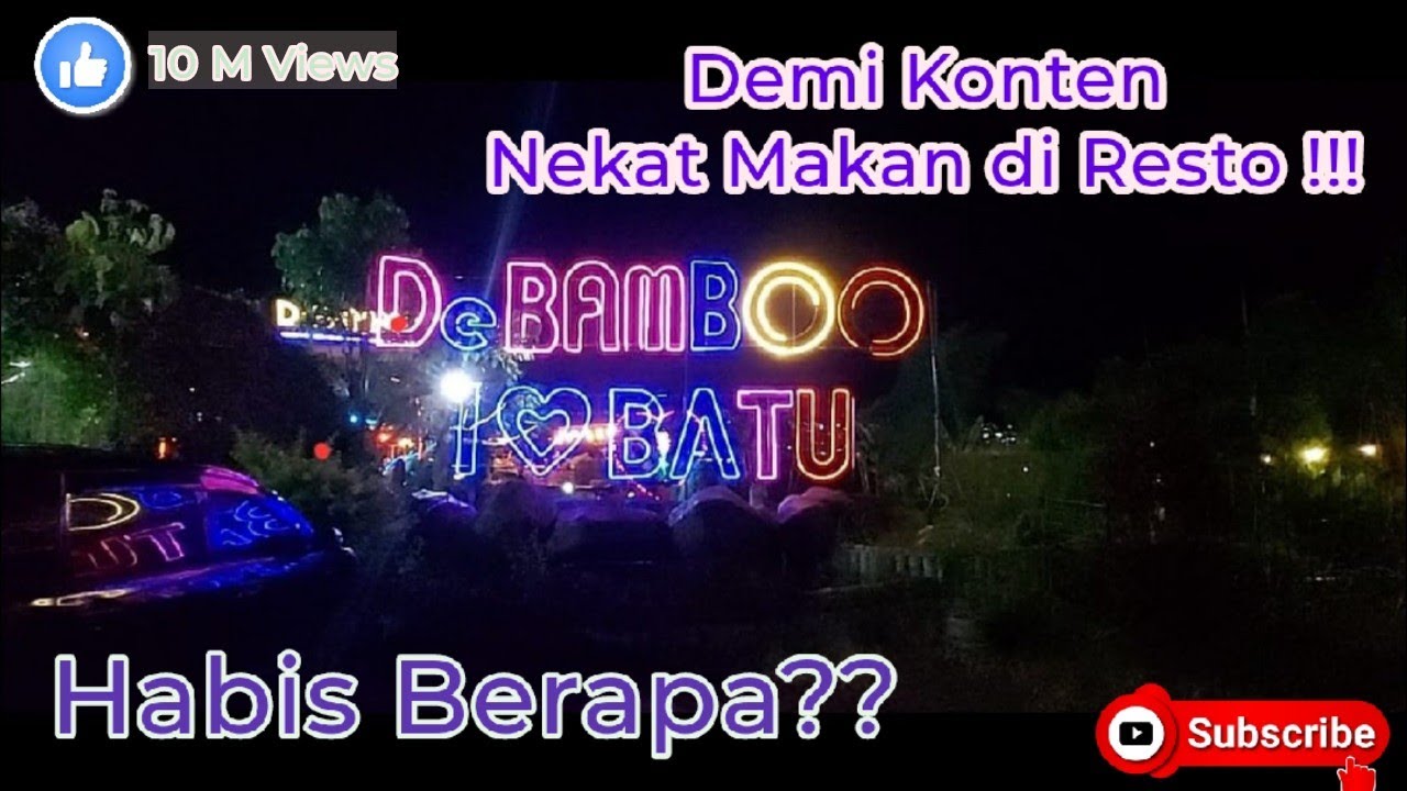 Dinner di Resto De Bamboo Kota Wisata Batu Jawa Timur, maknyus‼️ - YouTube