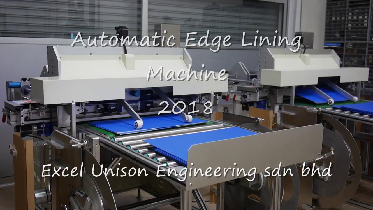 Automatic Edge Protector Machine (Lever-arch File) - YouTube