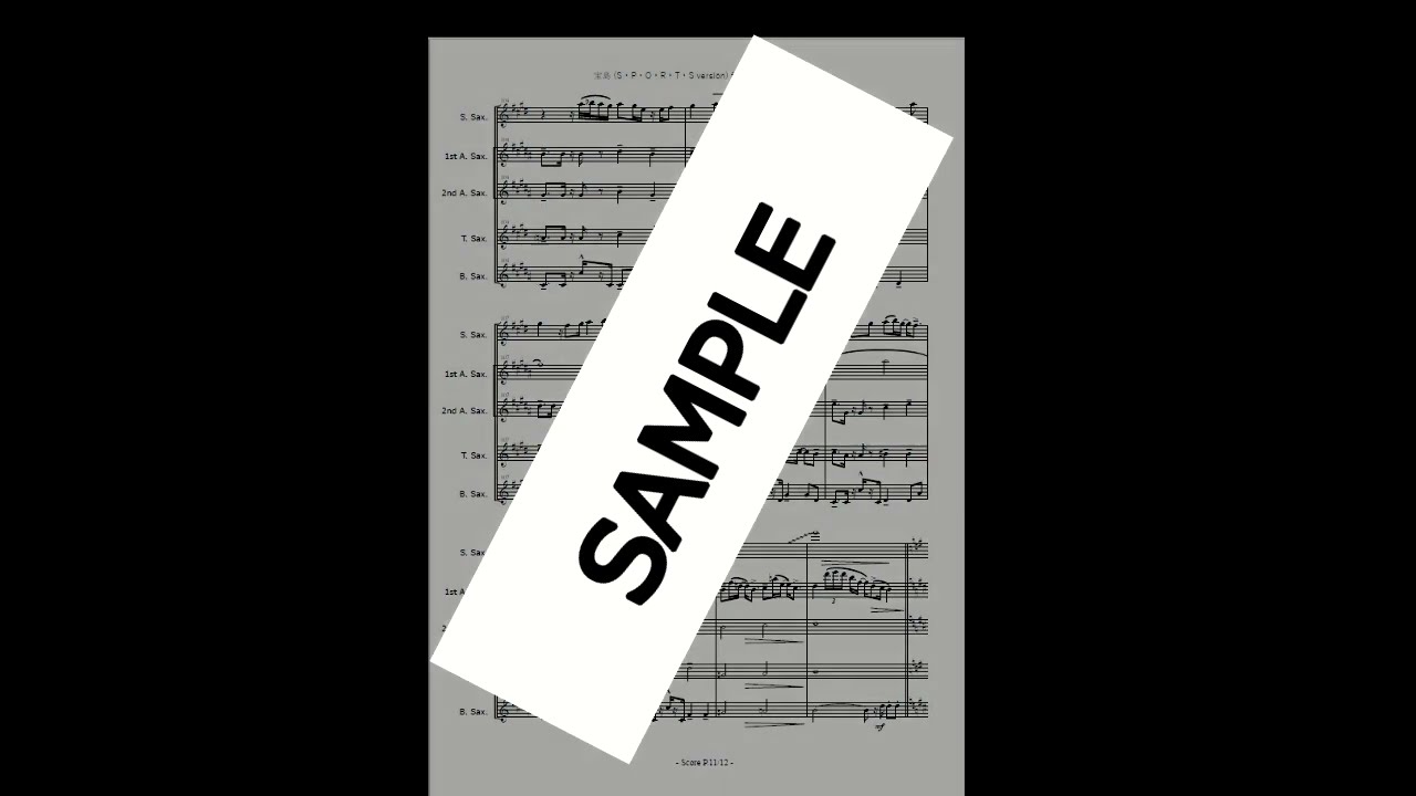 [SAX5] 宝島 (Original SPORTS version) サックス五重奏SAATB - YouTube