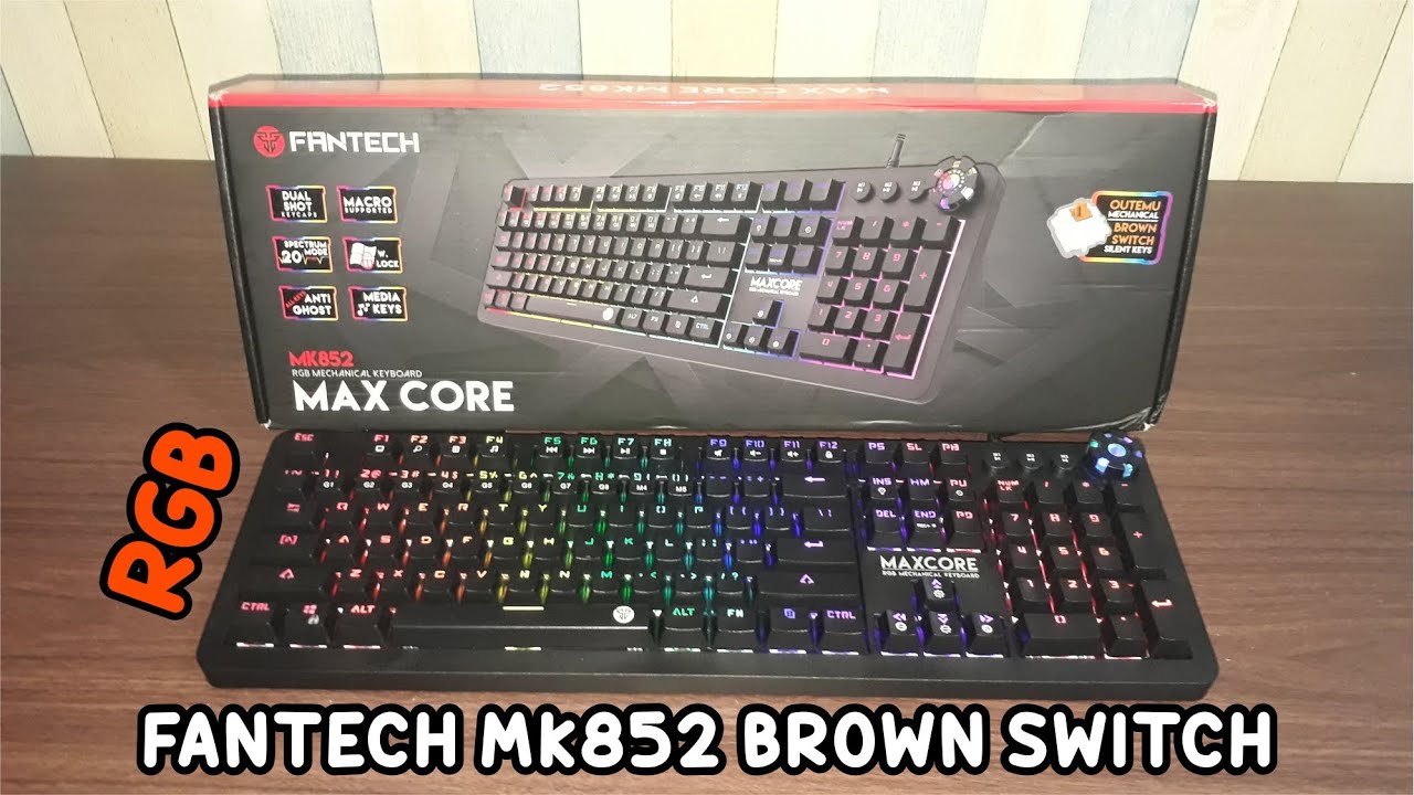 Keyboard Gaming Fantech Max Core MK 852 Brown Switch Mechanical ...