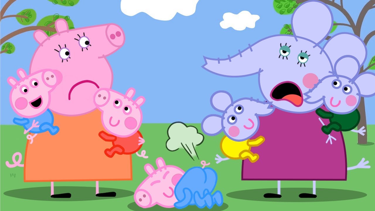 Mummy Pig and Mummy Elephant Funny Stories ! | Peppa Pig Funny ...