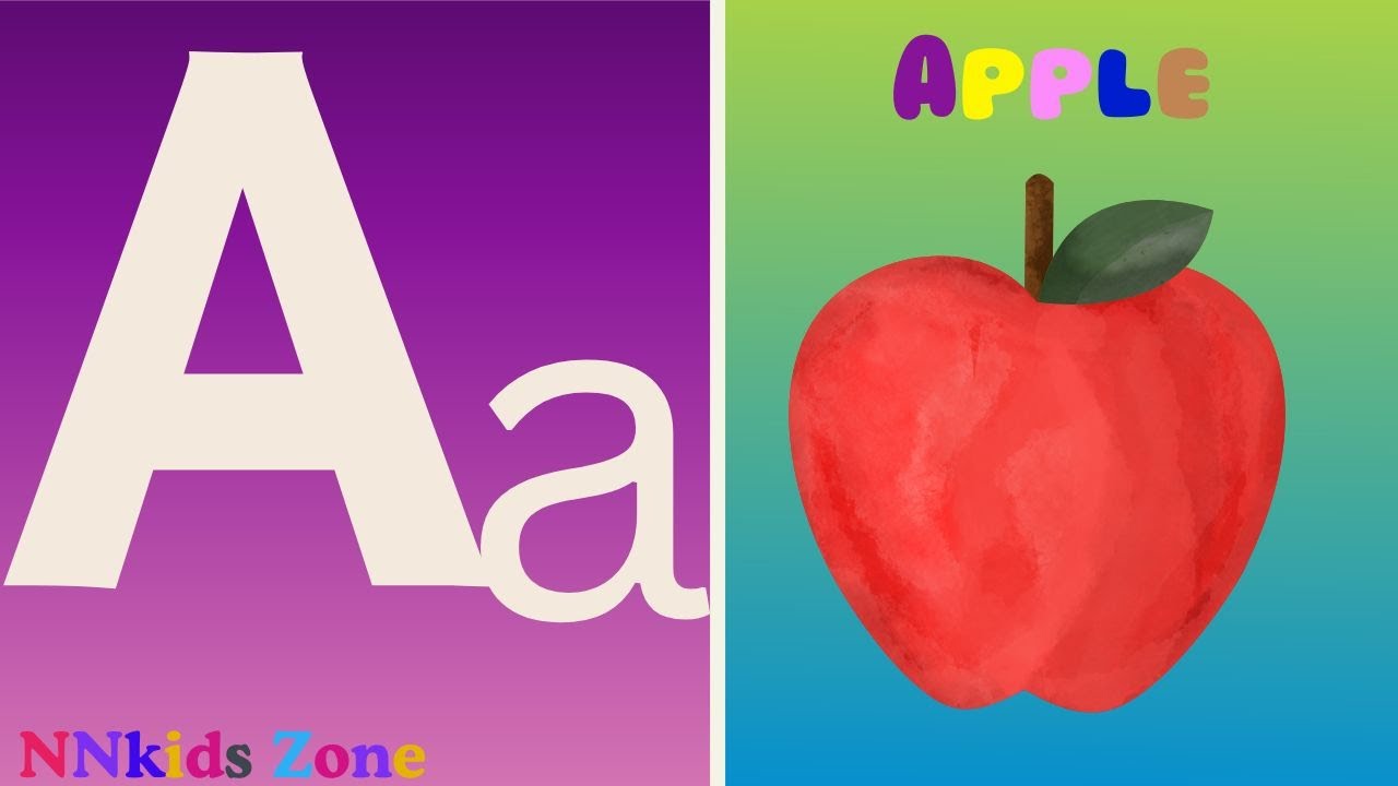 Phonics Song with Words - A For Apple - ABC Alphabet Songs with Sounds ...