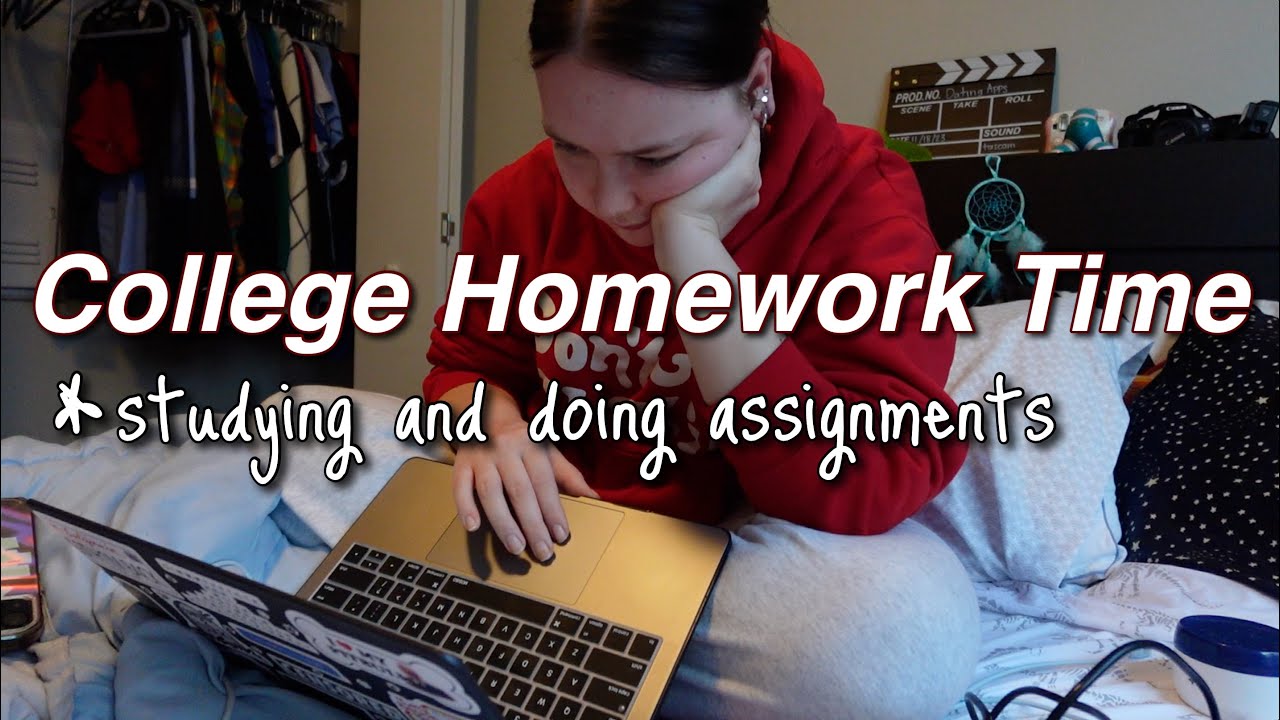 Study with Me | Doing Homework on a Sunday - YouTube